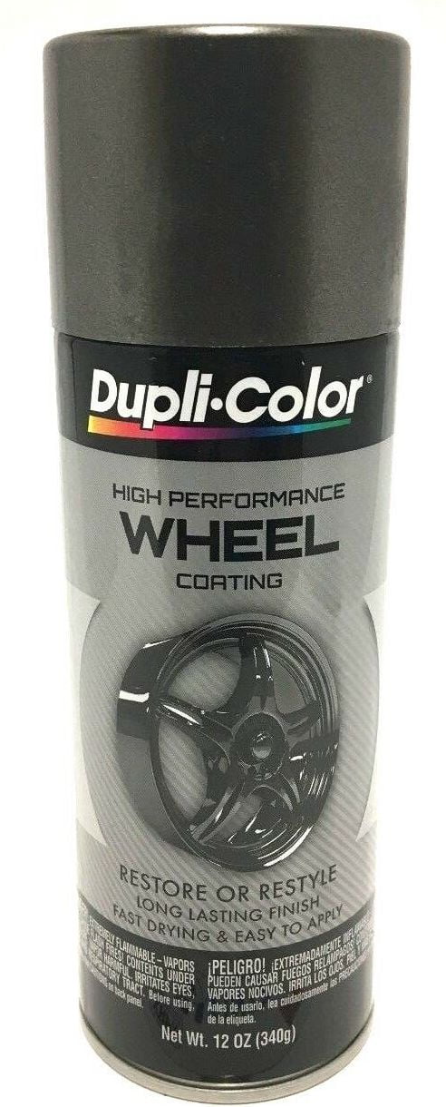 Duplicolor HWP102 Automotive Wheel Coating Spray Paint, Graphite & High ...