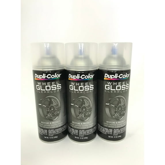 Duplicolor HWP103 - 3 Pack Wheel Coating Spray Paint Gloss Clear Coat ...