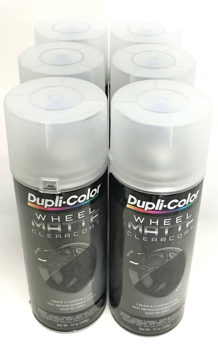 Dupli Color Matte Clear Wheel Coating Spray Paint, Acrylic Enamel, 12 ...