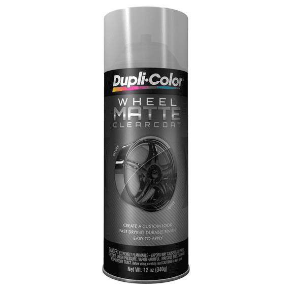 Duplicolor HWP106 Matte Clear Enamel Vehicle Wheel Coating Spray Paint ...
