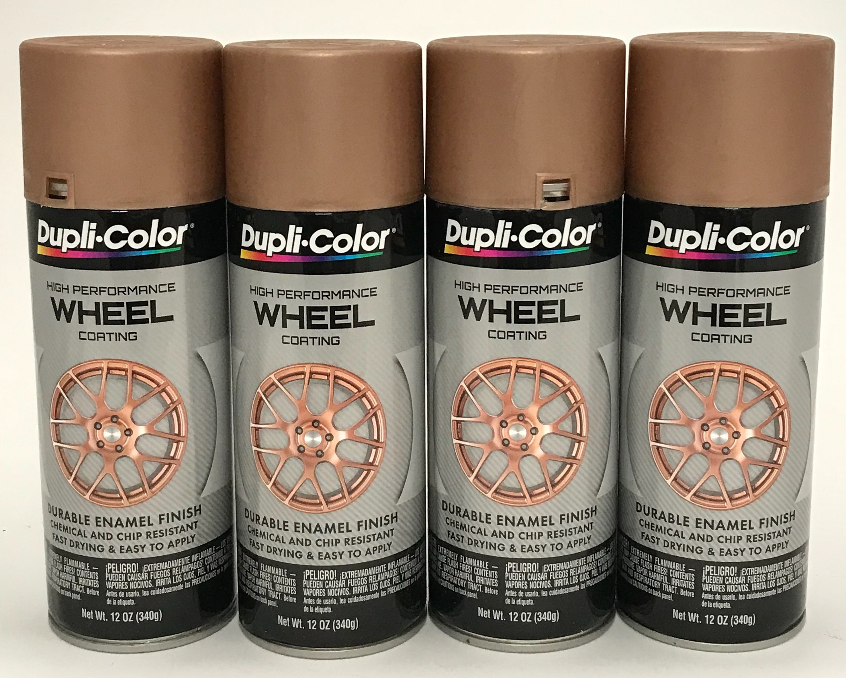 Duplicolor HWP109 - 4 Pack Wheel Coating Spray Paint Rose Gold - 12 oz ...