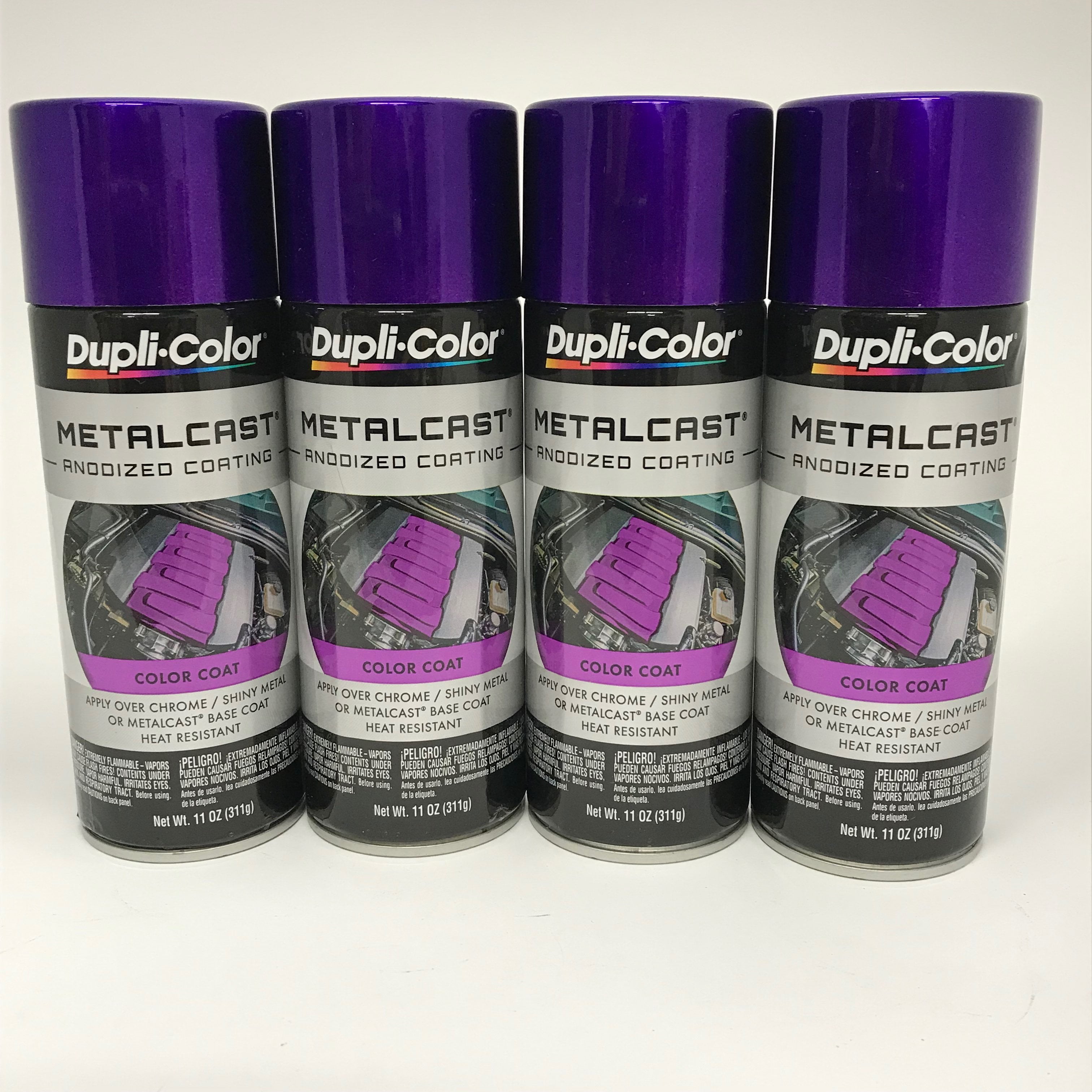 Duplicolor MC204-4 PACK MetalCast PURPLE Anodized Heat Resistant Coat ...