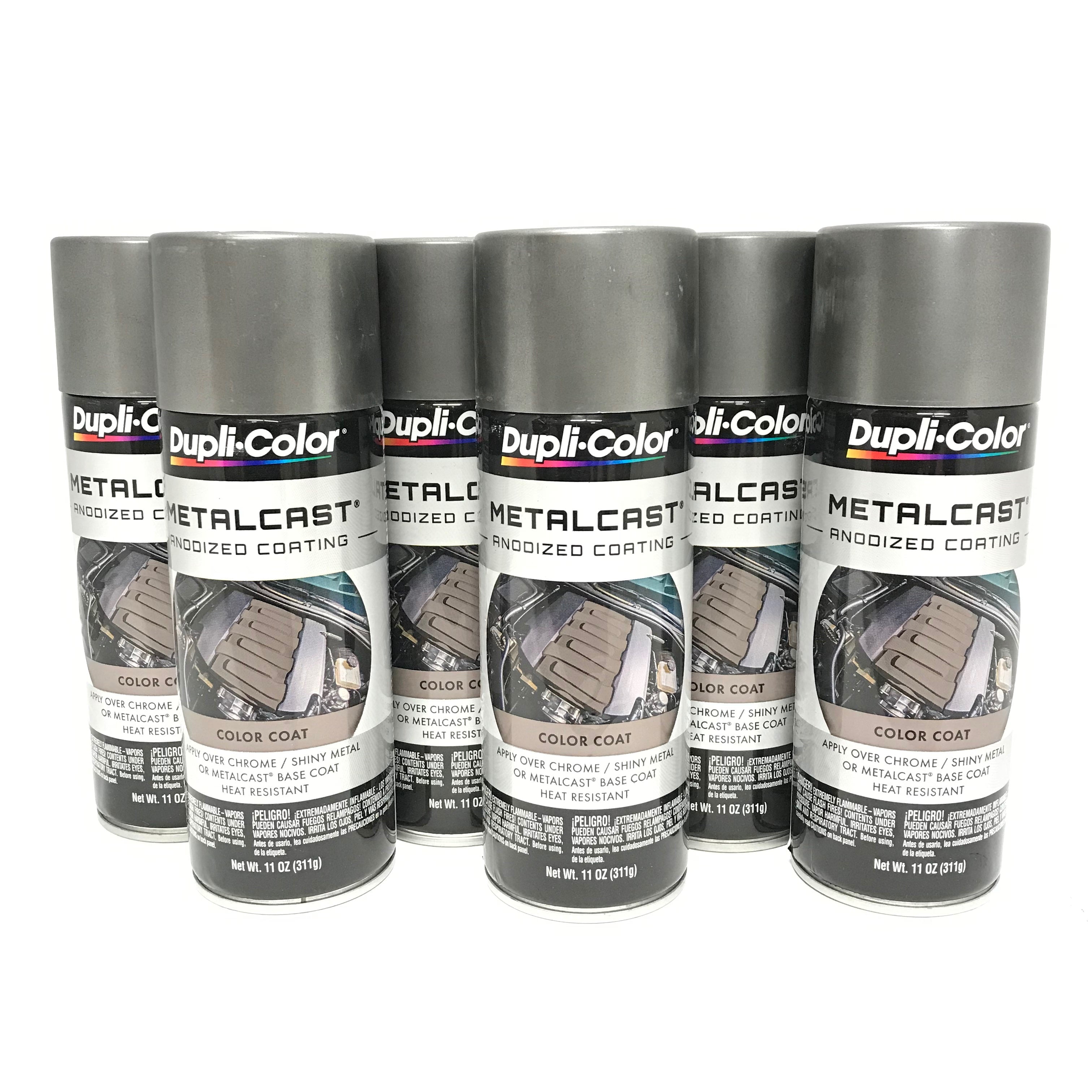Duplicolor MC206-6 PACK MetalCast SMOKE Anodized Heat Resistant Coating ...