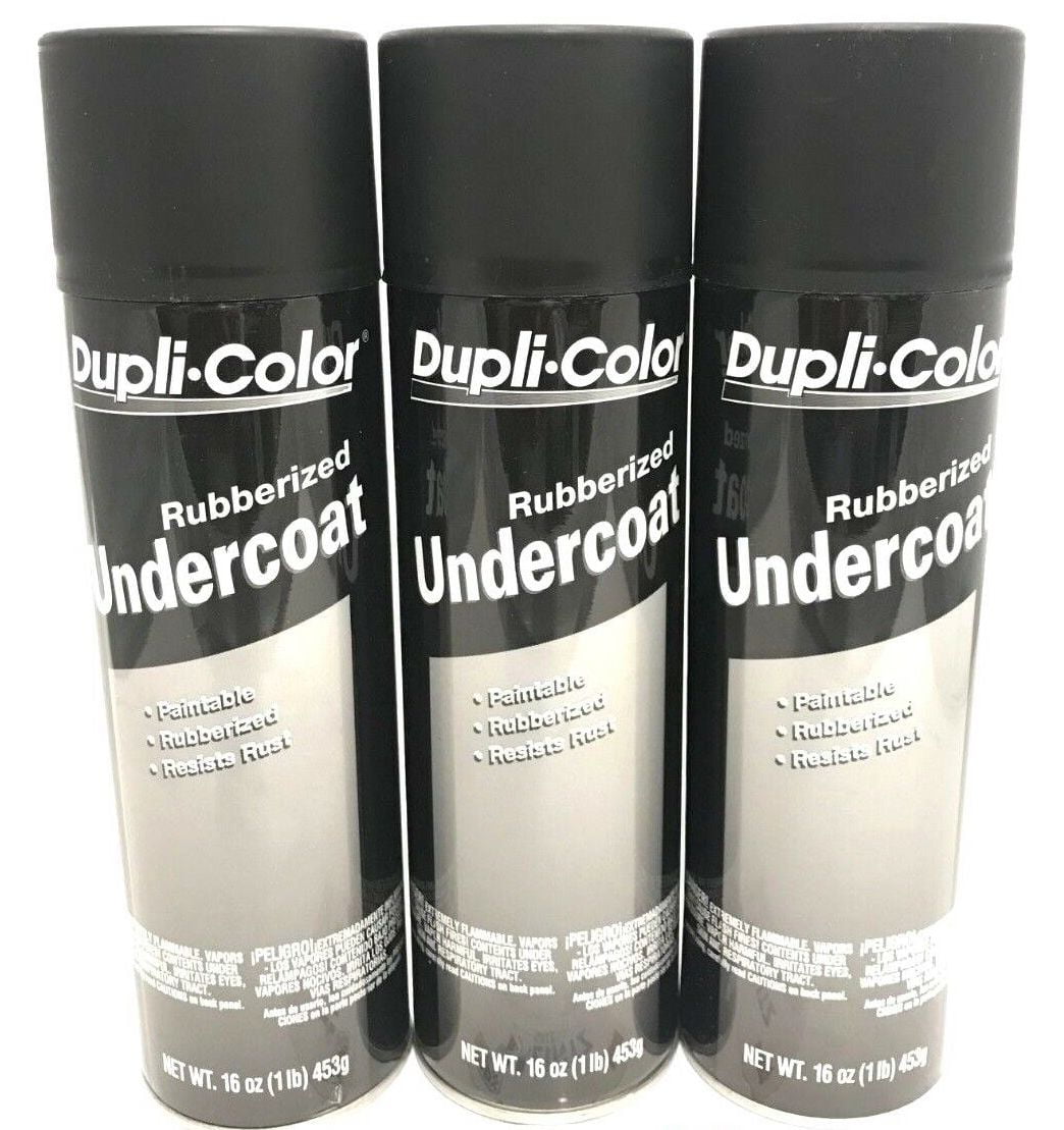 Duplicolor UC101-3 Pack Paintable Rubberized Undercoat Black - 17 oz ...