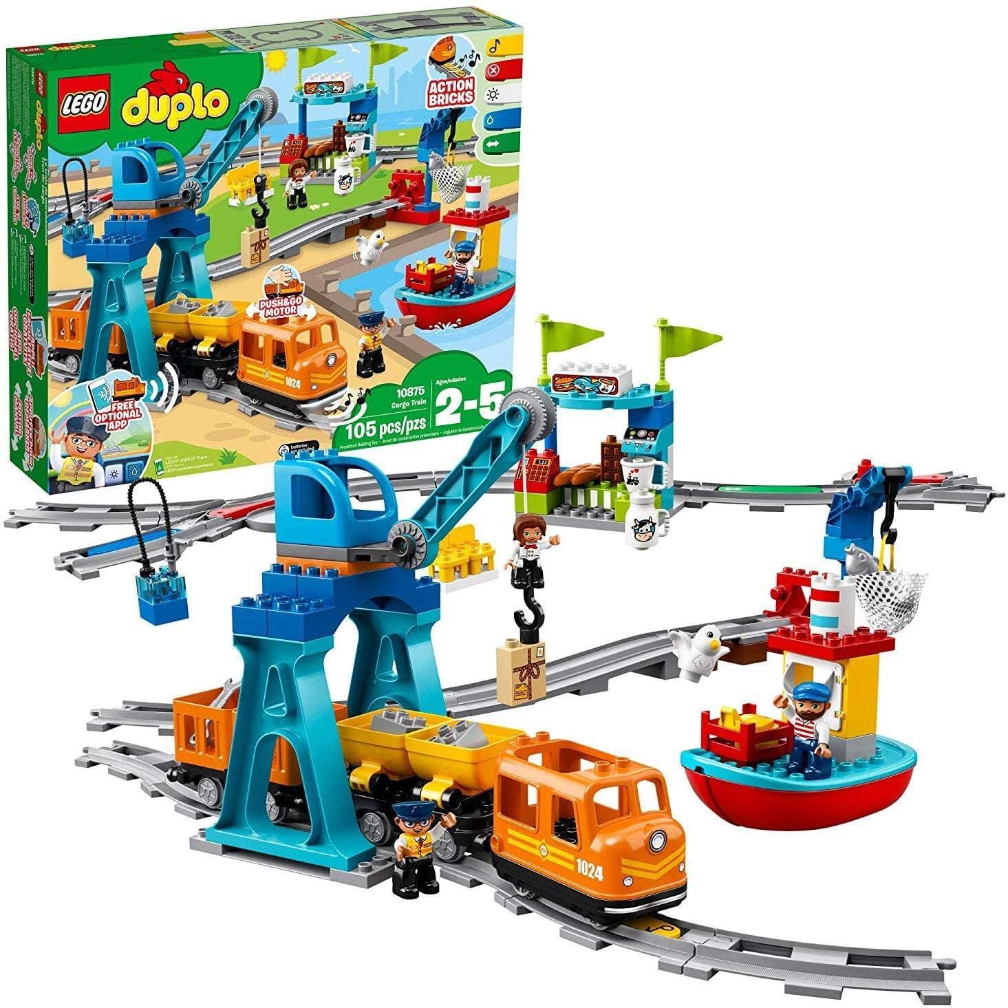 Duplo Cargo Train Building Set, 105 Pieces - Walmart.com