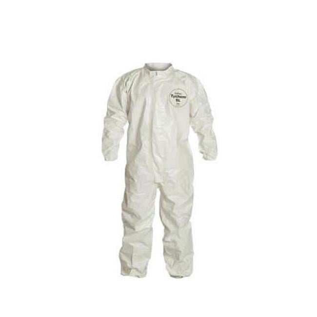Dupont Coveralls,3XL,White,Tychem(R) 4000,PK6 SL125TWH3X000600 ...