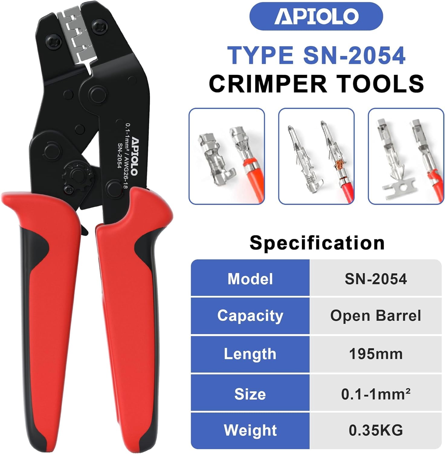 Dupont Crimping Tool, Dupont Connector Tool Wire Crimp Tool AWG 28-18 ...