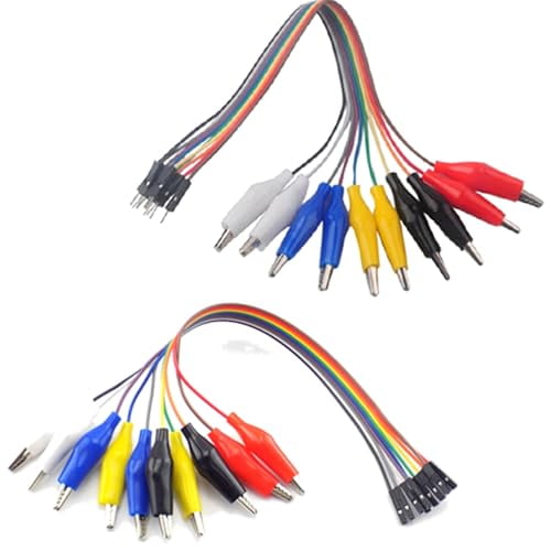 Dupont Head to Crocodile Alligator Clip Cable - Male & Female ...