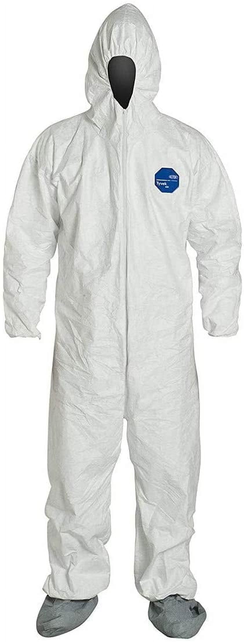 Dupont Hooded and Booted Tyvek Coverall Suit with Elastic Wrists ...
