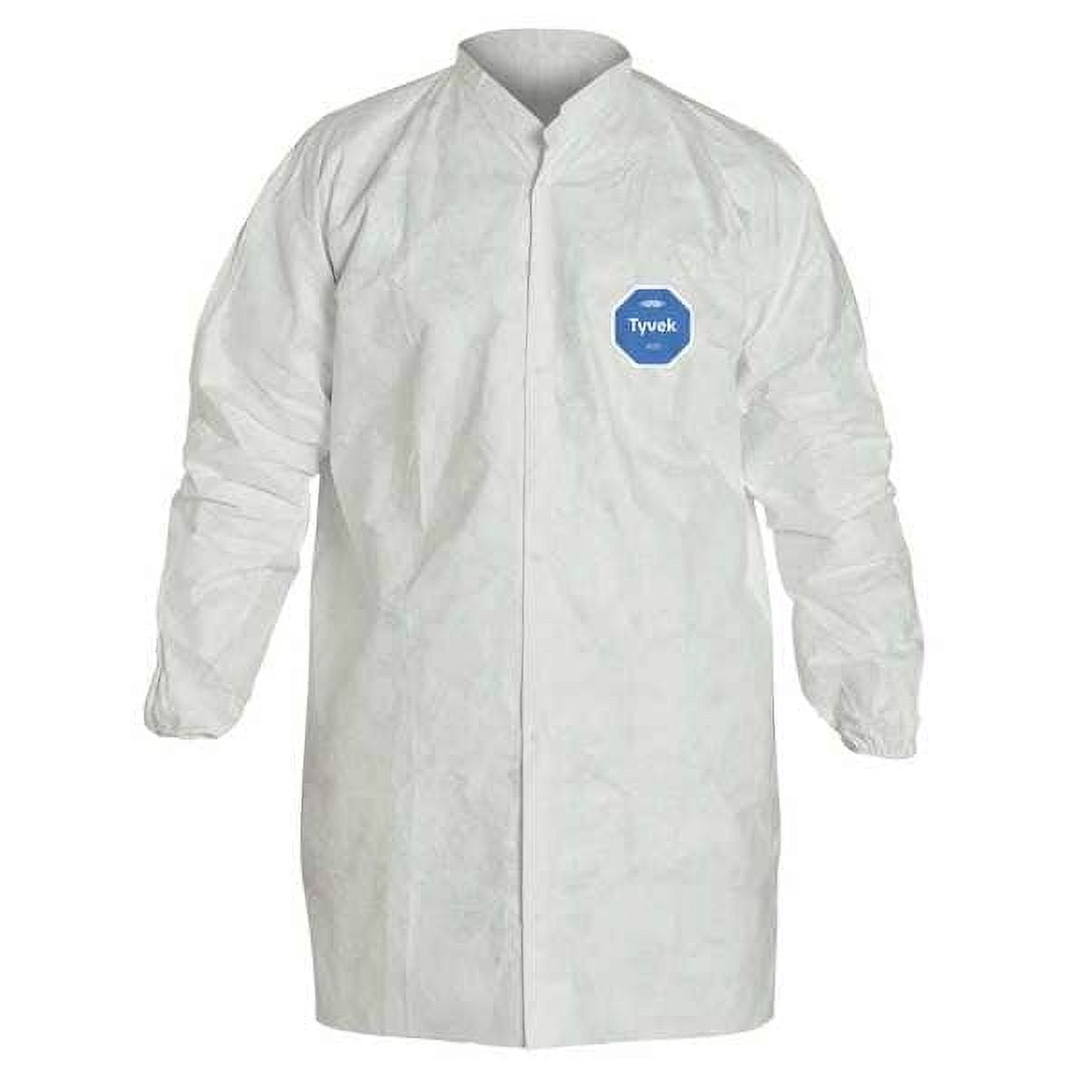 Dupont Lab Coat,4XL,White,Tyvek(R) 400,PK30 TY216SWH4X003000 - Walmart.com