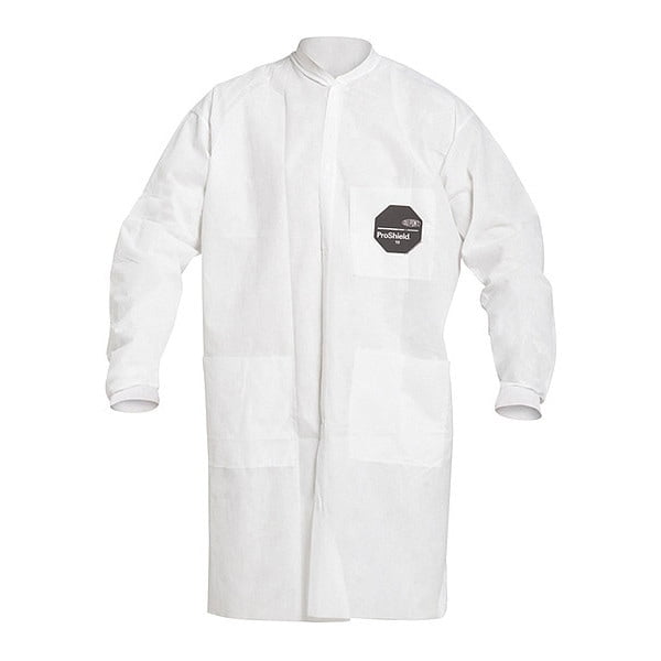 Dupont Lab Coat,L,White,ProShield(R),PK30 PB219SWHLG003000 - Walmart.com