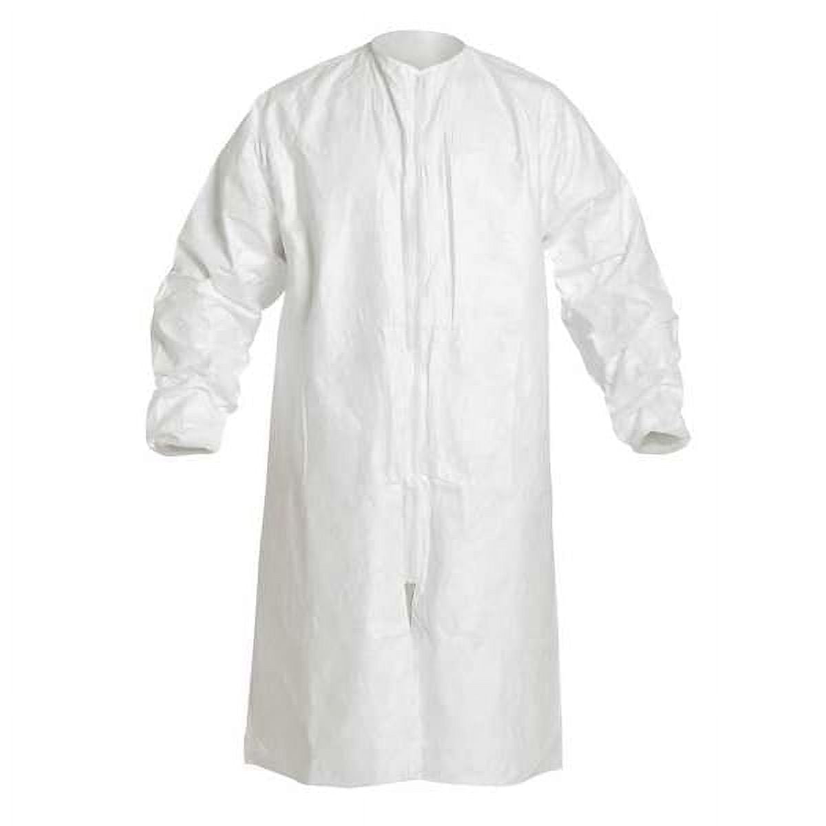 Dupont Lab Coat,XL,White,Tyv IsoClean,PK30 IC264SWHXL00300B - Walmart.com
