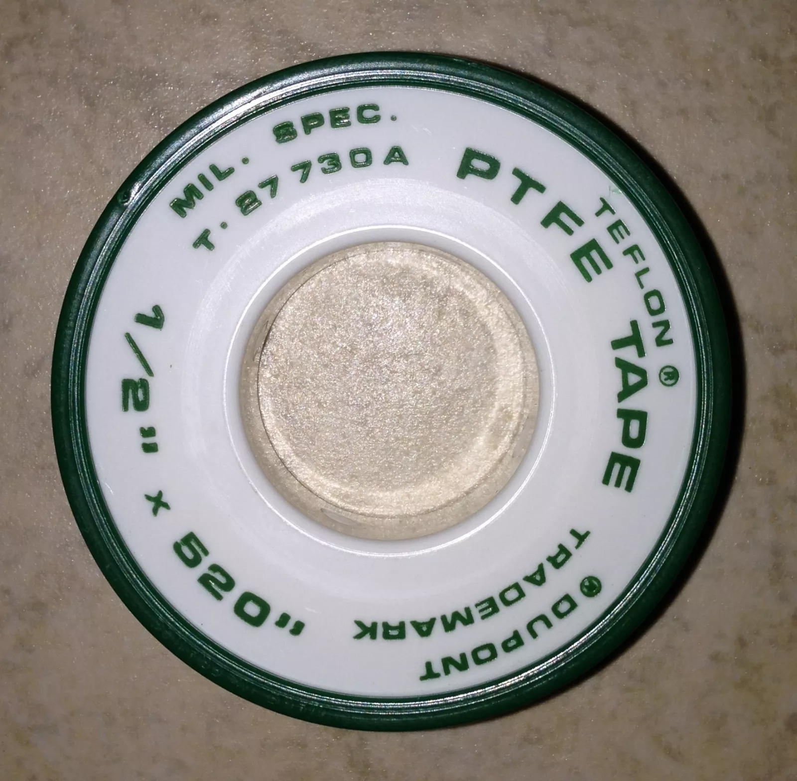 Dupont Ptfe Thread Sealant Tape 1/2 X 520 Teflon Tape Military Spec ...