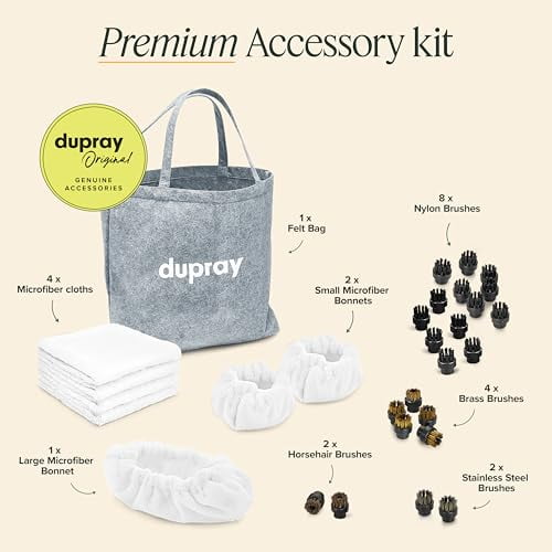 Dupray Steam Cleaning Pack Pro – 24-Piece Accessory Kit for Dupray ...