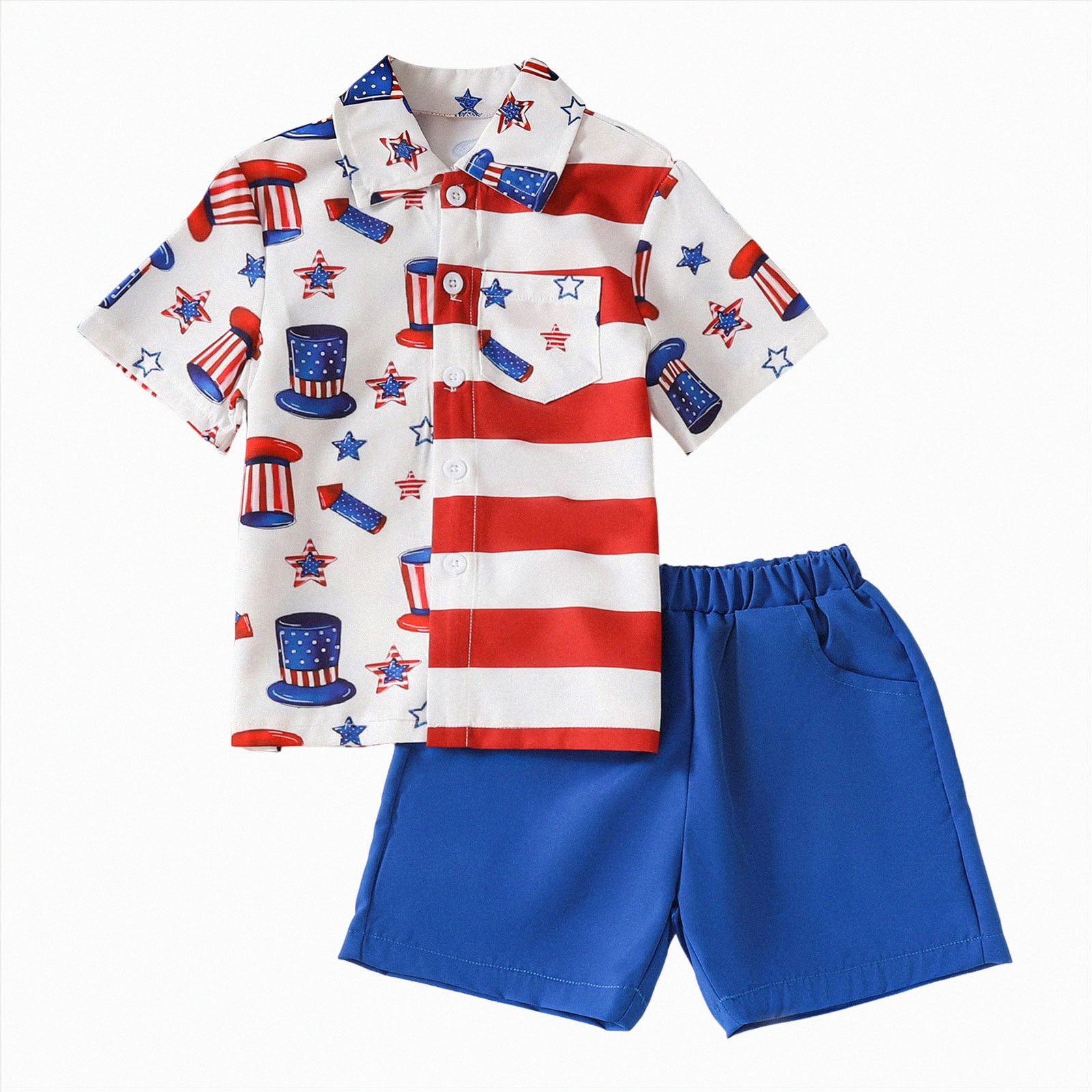 Duqingm Baby Boy 4th of July Outfit 18 24 Months 2T 3T 4T 5T 6T Flag ...