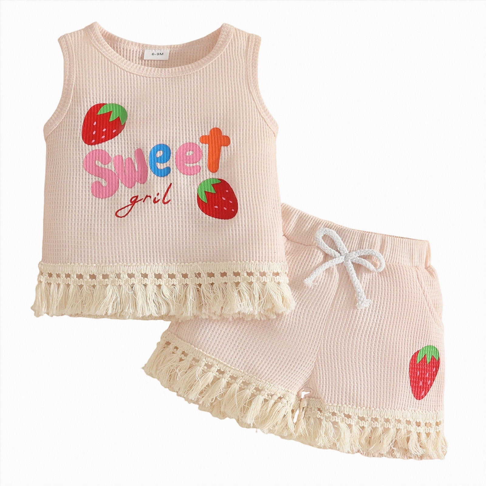 Duqingm Kids Girl Clothes Smocked Short Sleeve T-Shirt Tops Ruffled ...
