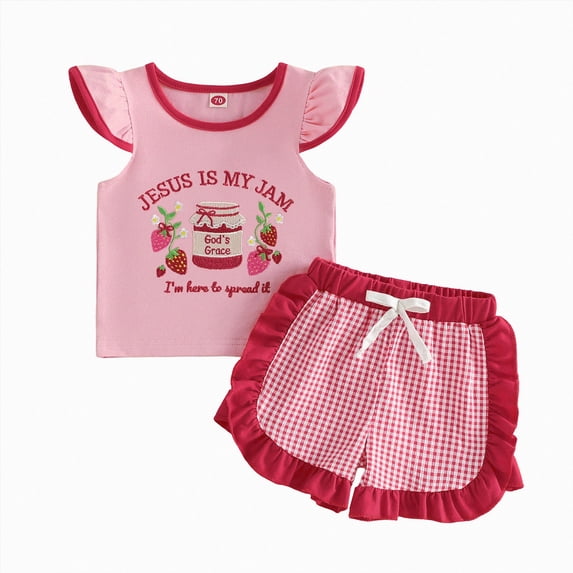 Duqingm Toddler Baby Girls Summer Clothes Smocked Short Sleeve T-Shirt ...