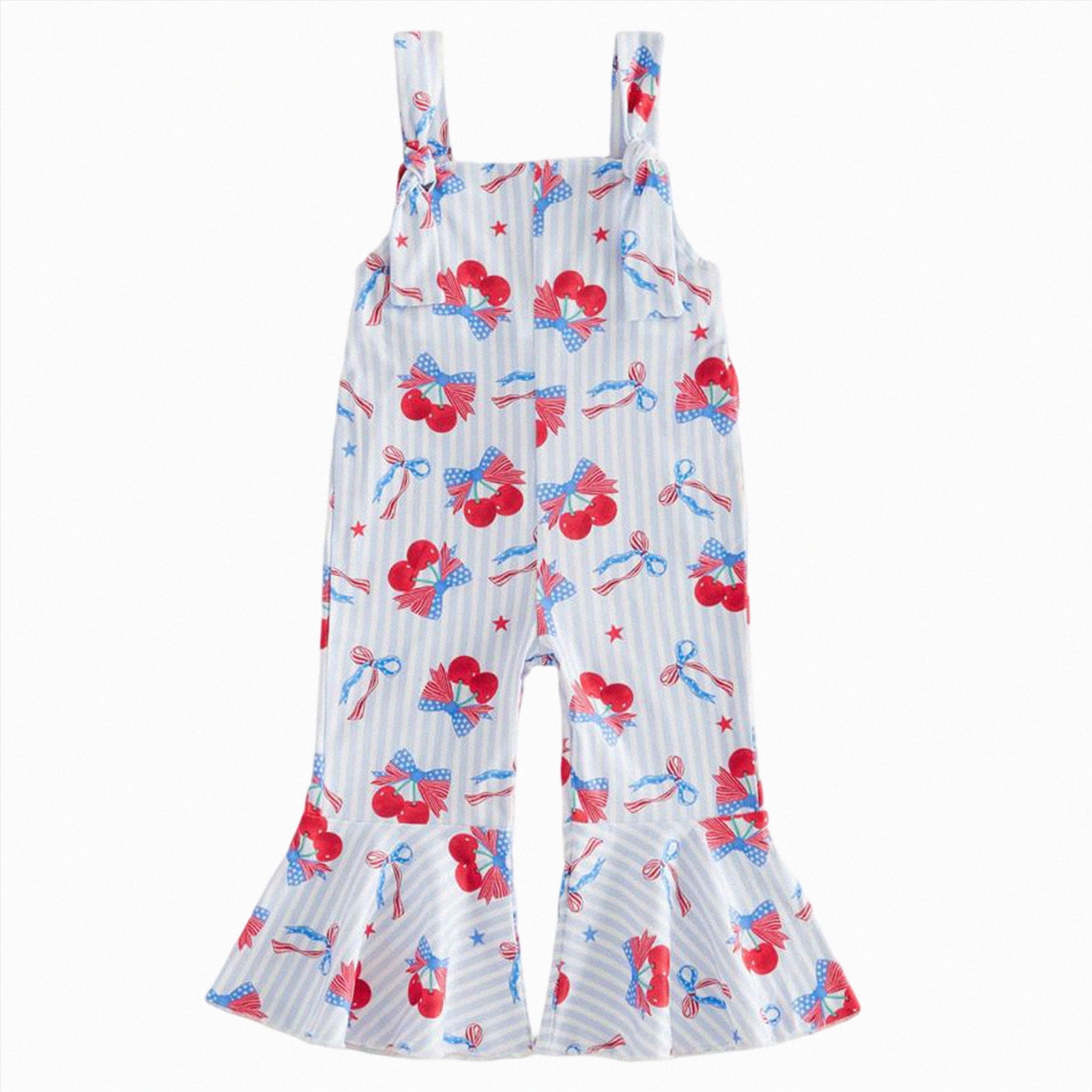 Duqingm Toddler Kids Baby Girl Fourth of July Outfits American Flag ...