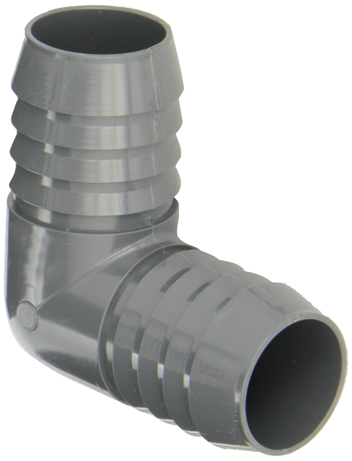 Dura 1406 Series PVC Tube Fitting, 90 Degree Elbow, Schedule 40, Gray ...