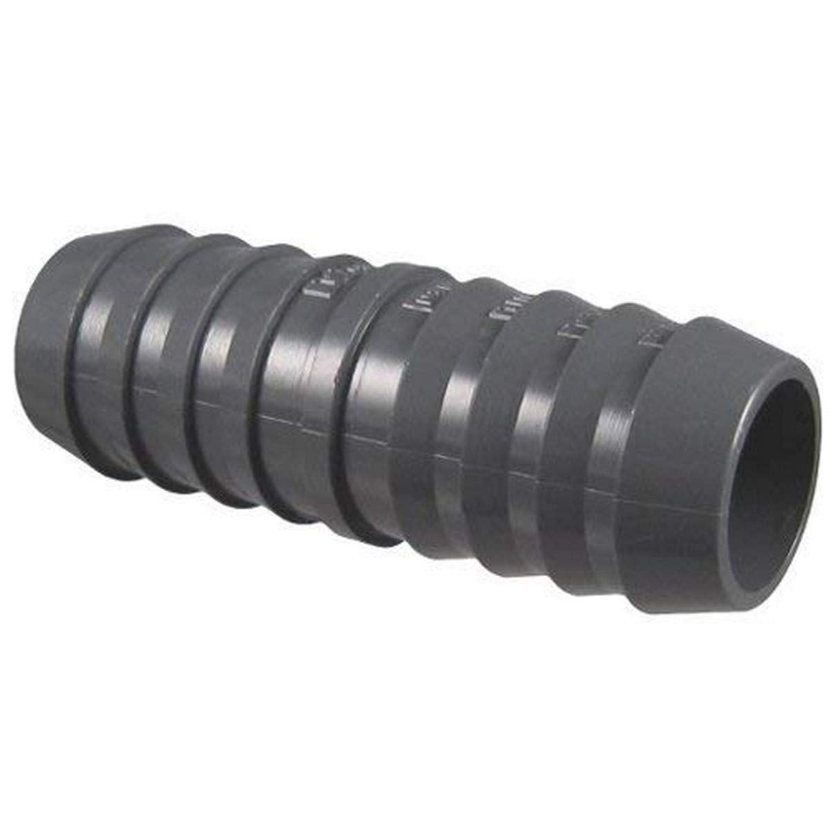 Dura 1429 Series PVC Tube Fitting, Coupling, Schedule 40, Gray, 1-1/2 ...