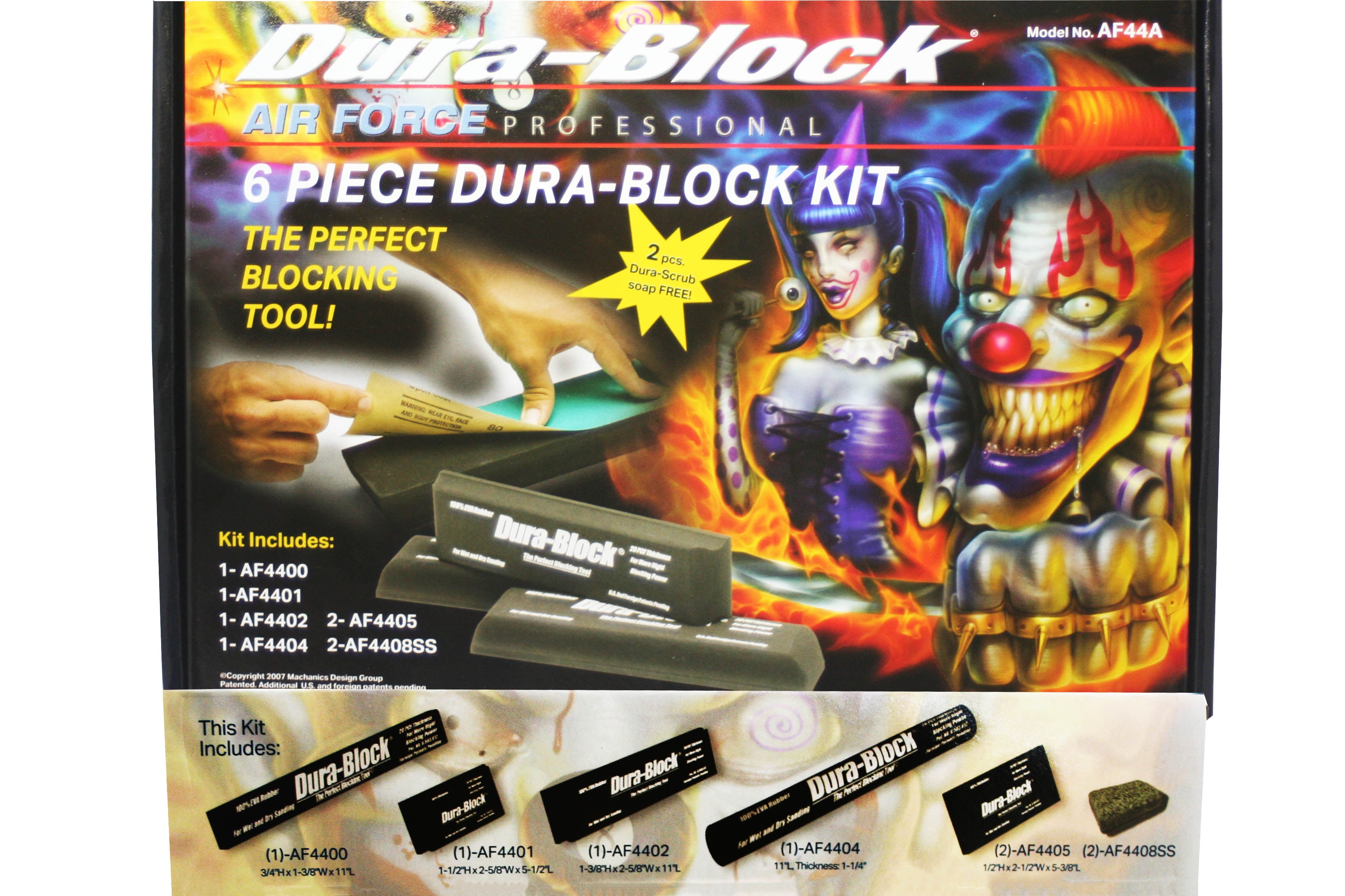 Dura-Block Auto Body Sanding Block Set 6-Piece with EVA Foam Wet Dry ...