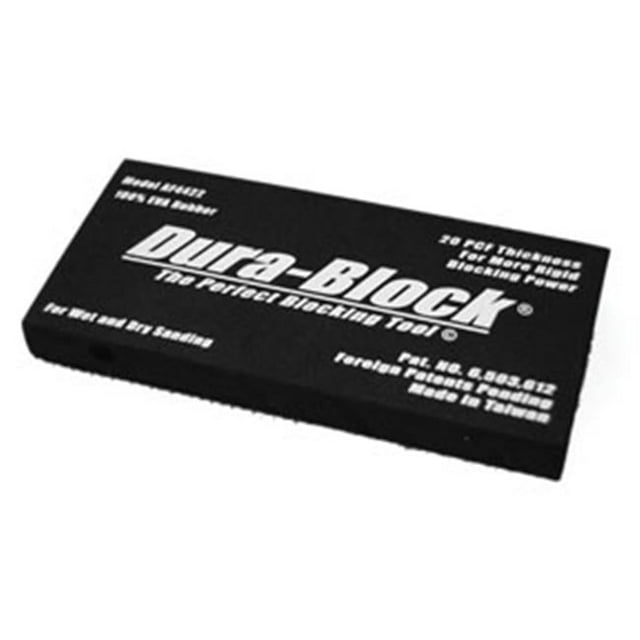 Dura-Block Scruff Pad With Hook And Loop - Gray - 5/8 H x 2-1/2 W x 5-3 ...