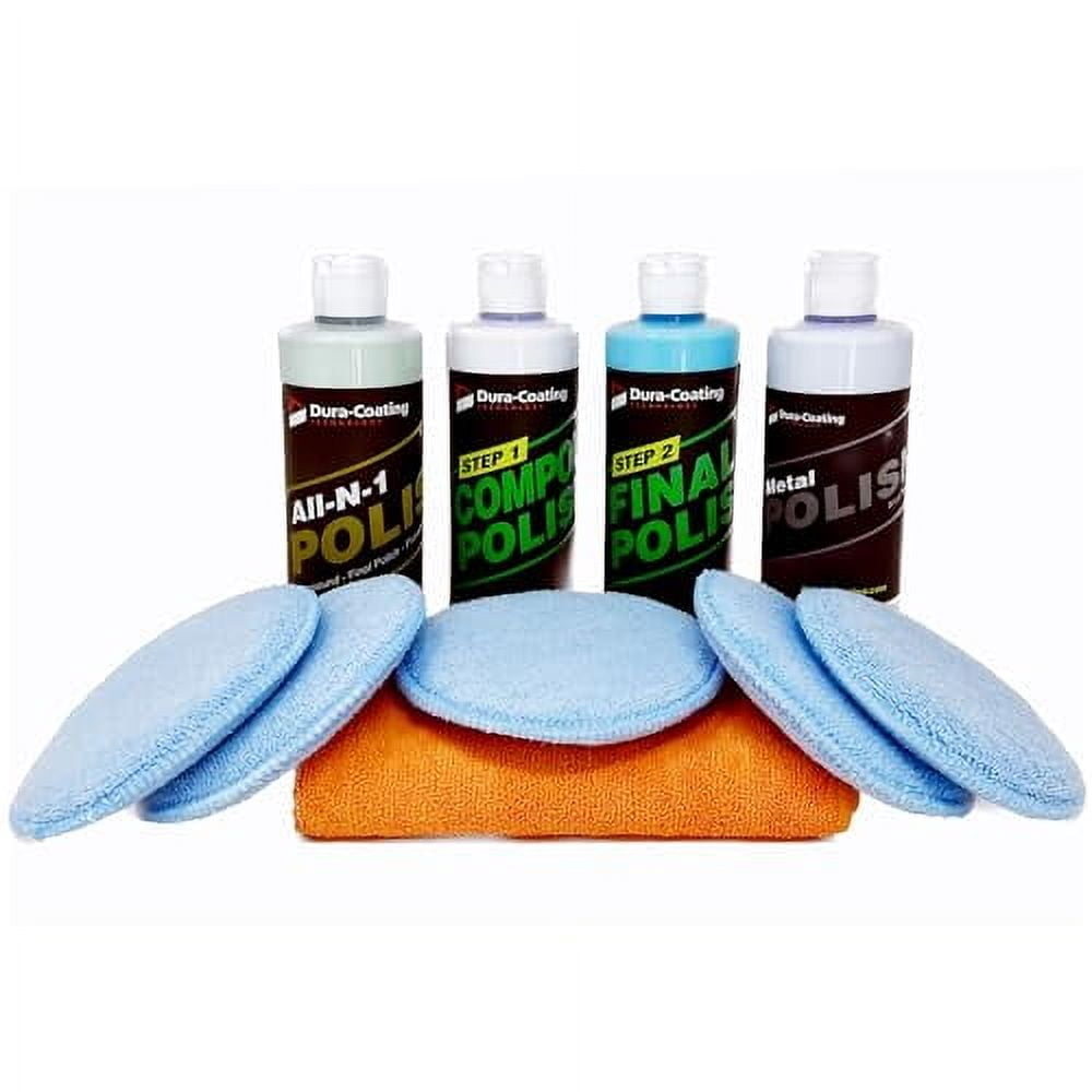 Dura-Coating Total Polish Package - Complete Car Care Polishing Set- 16 ...