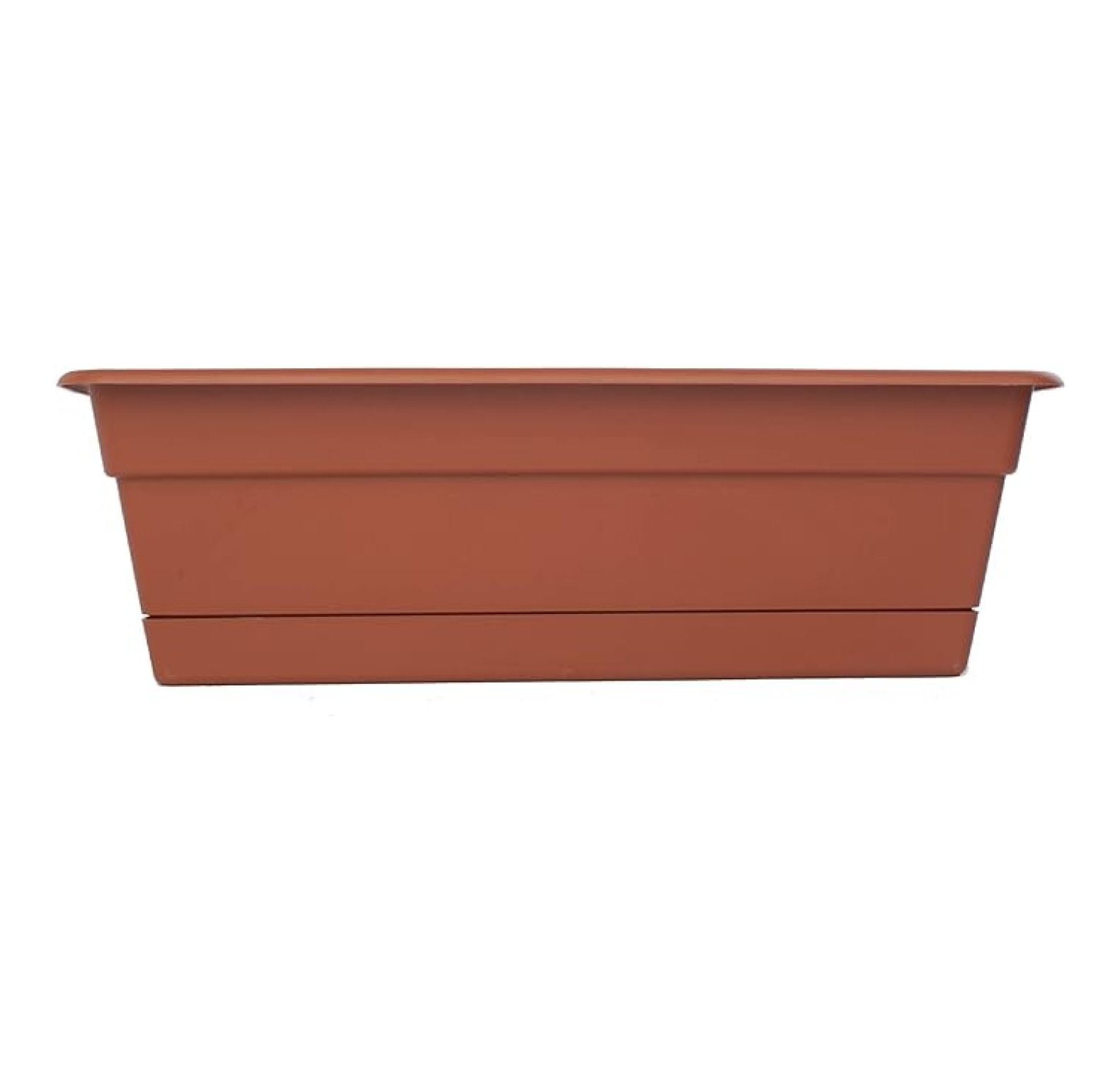 Dura Cotta Window Box Planter: 18" - Terra Cotta- with Tray ...