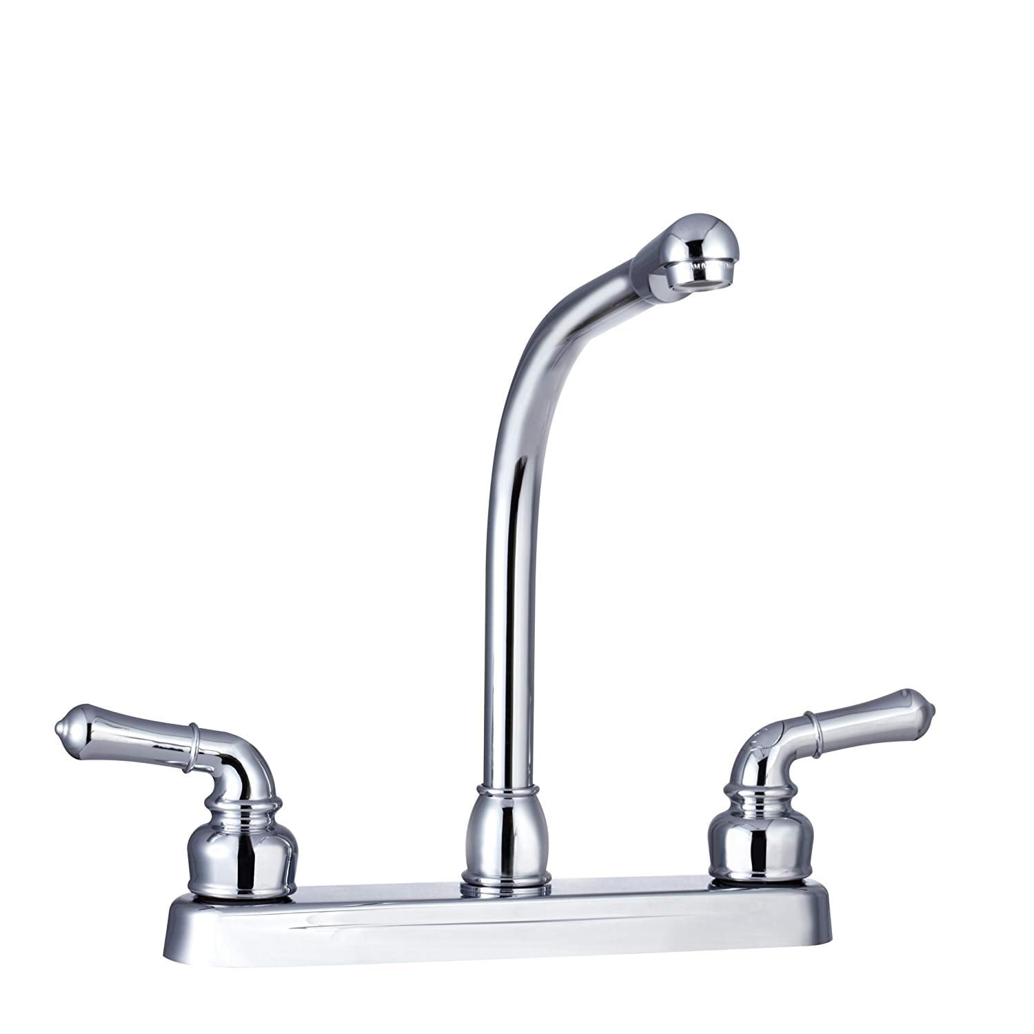 Dura Faucet Classical Hi-Rise Kitchen Faucet for RVs- Chrome Polished ...