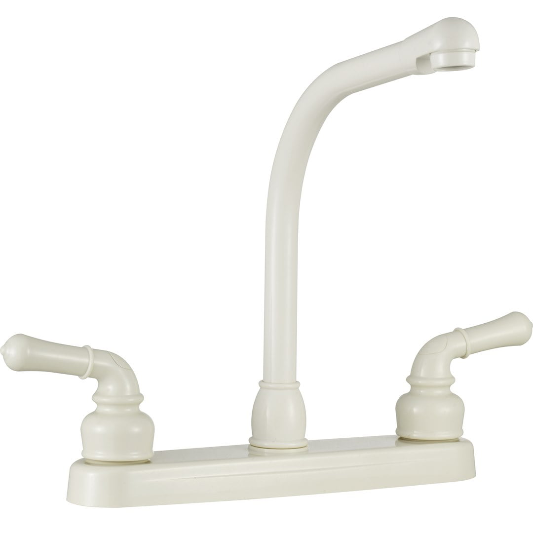 Dura Faucet Hi-Rise RV Kitchen Faucet for Camper Mobile Home - Bisque ...