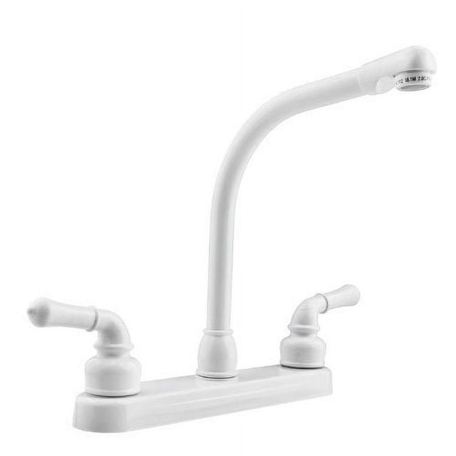 Dura Faucet Classical Hi Rise RV Kitchen Faucet - White - Walmart.com