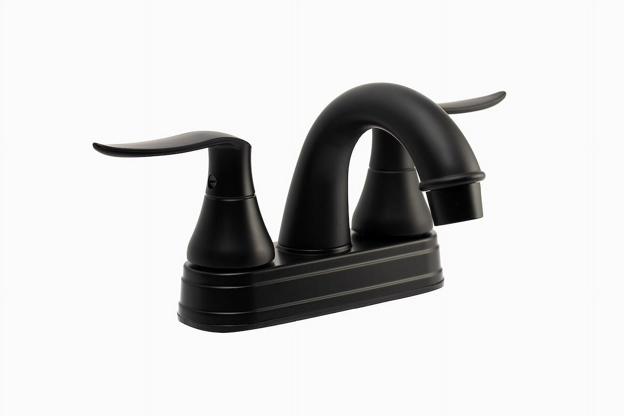 Dura Faucet Elegant Arc Spout RV Lavatory Faucet - Matte Black ...