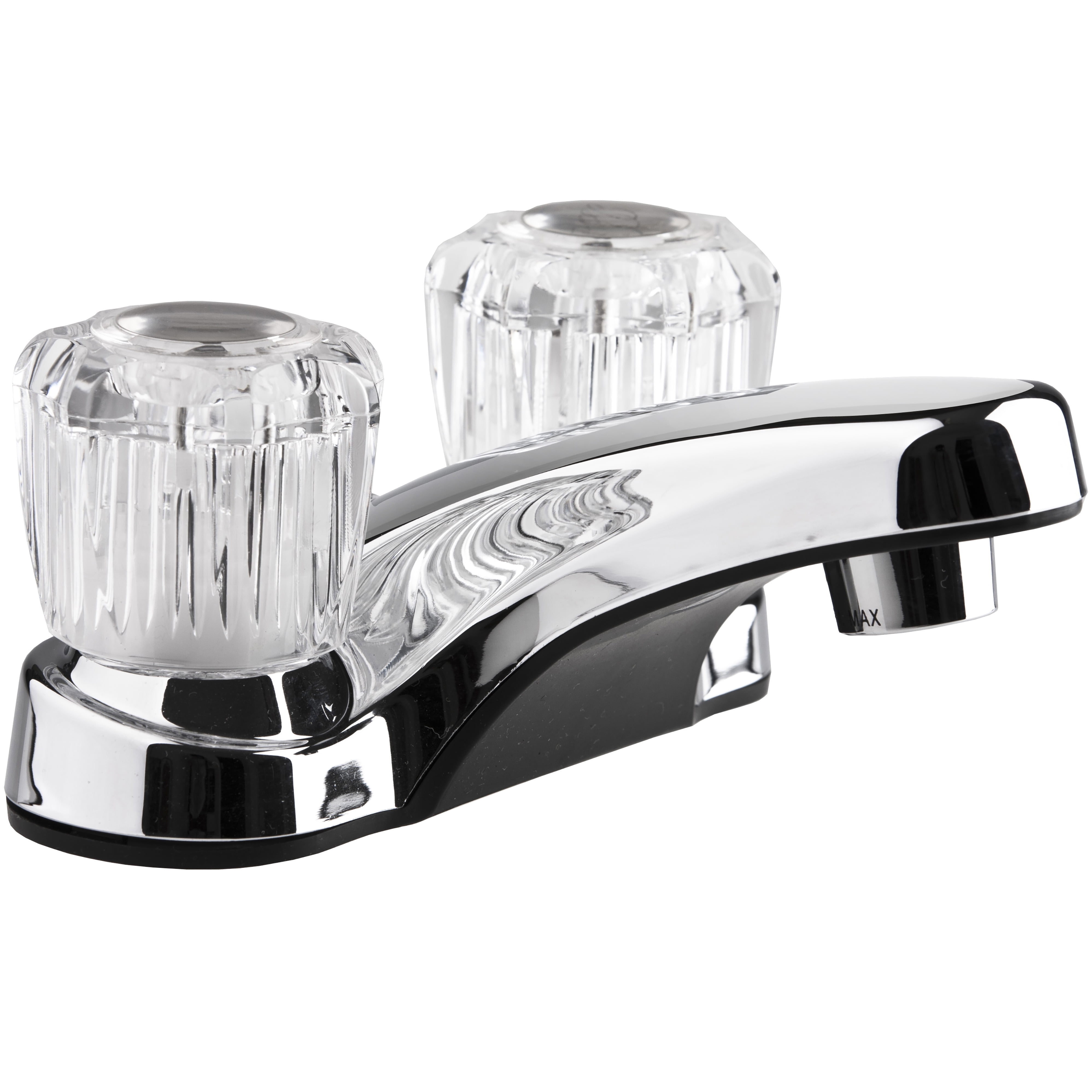 Dura Faucet Lavatory Faucet with Crystal Acrylic Knobs for RV Bathroom ...