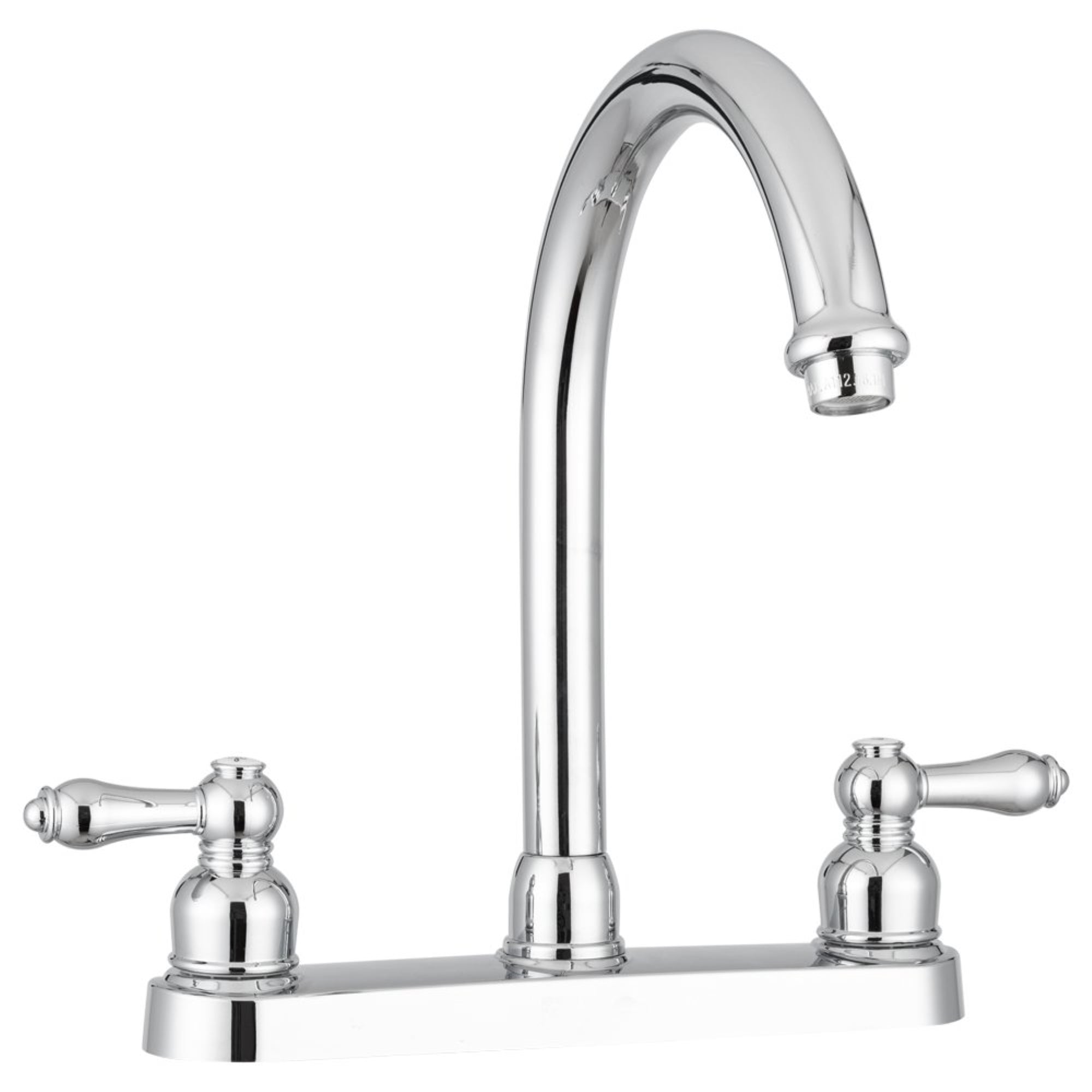 Dura Faucet DF-PK340L-CP RV Non-Metallic J-Spout Kitchen Sink Faucet ...