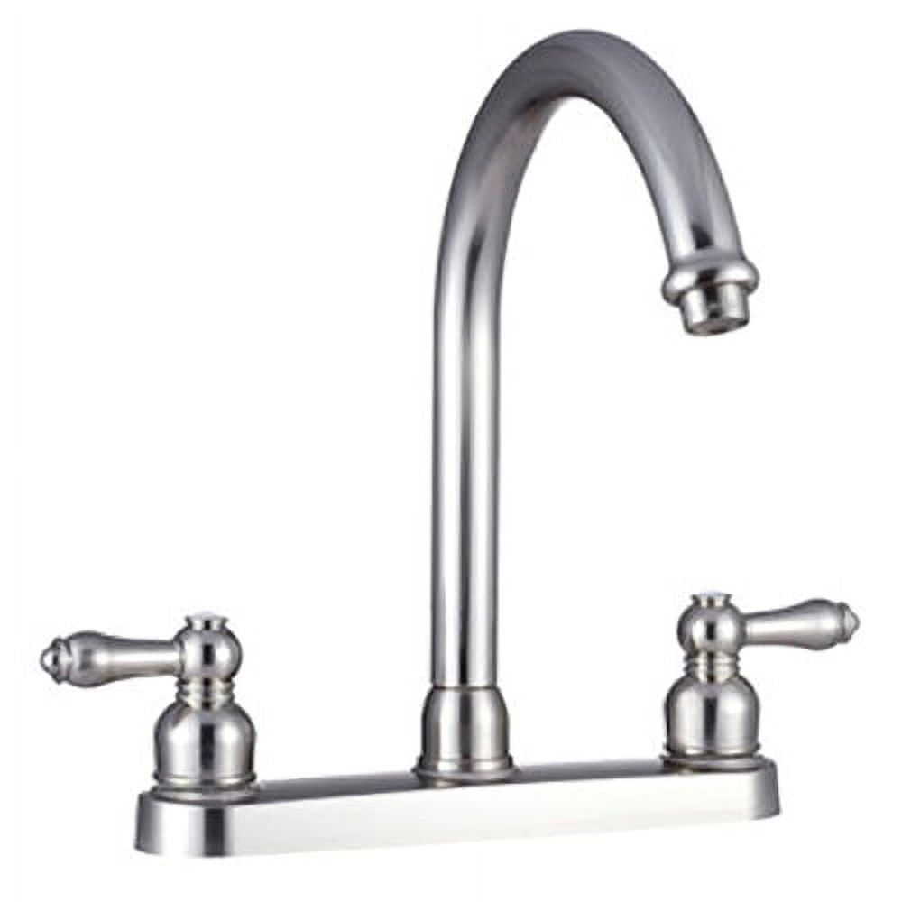 Dura Faucet Non-Metallic J-Spout RV Kitchen Faucet - Chrome Polished ...