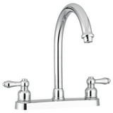 Dura Faucet Non-Metallic J-Spout RV Kitchen Faucet - Chrome Polished ...