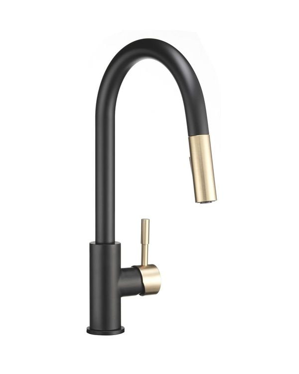 Dura Faucet RV Streamline Single Handle Pull-Down Kitchen Sink Faucet ...
