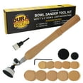 Dura-Gold Bowl Sander Tool Kit with 1" & 2" Hook & Loop Backing Pads ...