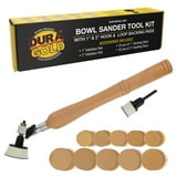 Dura-Gold Bowl Sander Tool Kit with 1" & 2" Hook & Loop Backing Pads ...