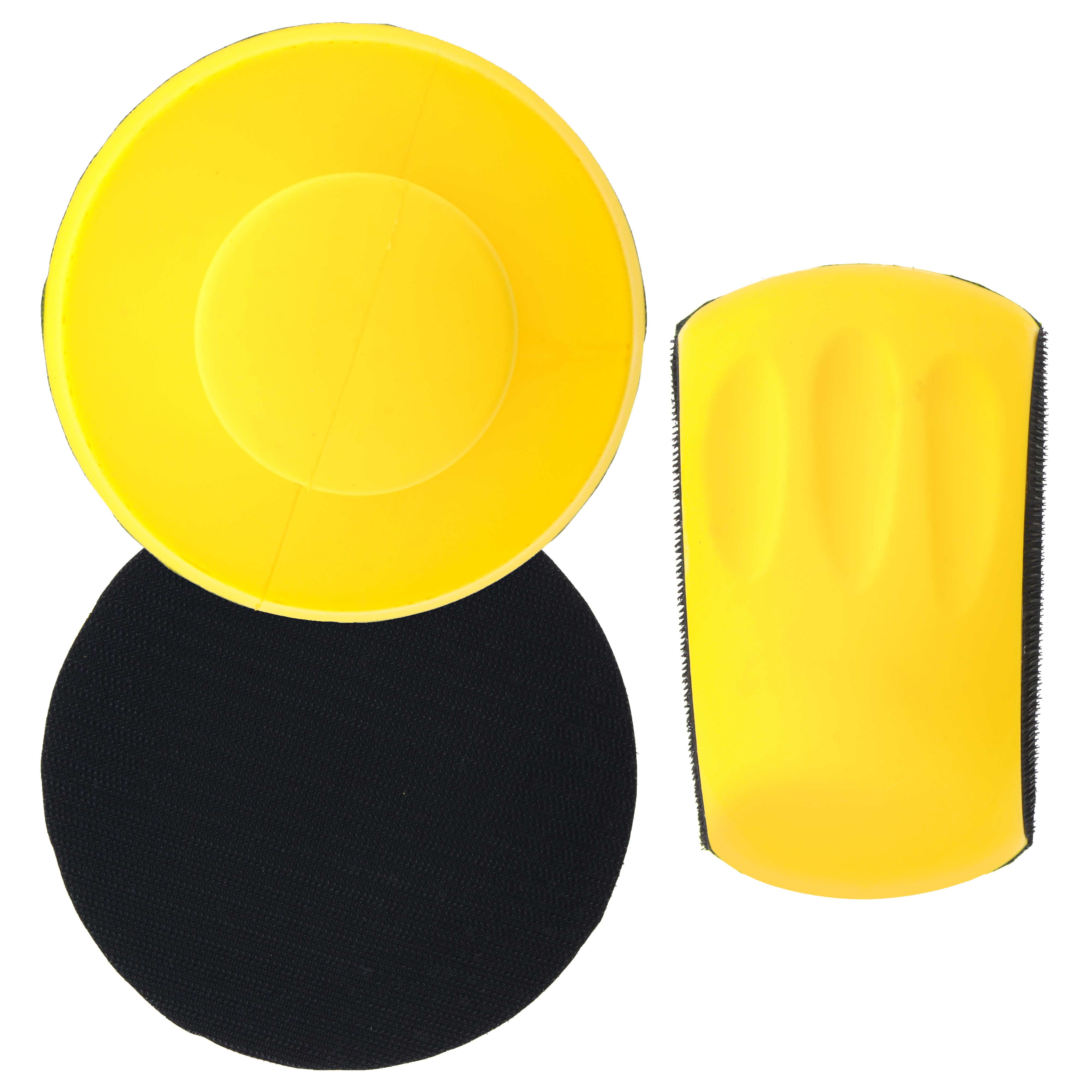 Dura-Gold Pro Series 6" Round & Mouse-Shaped Hand Sanding Block Pads ...