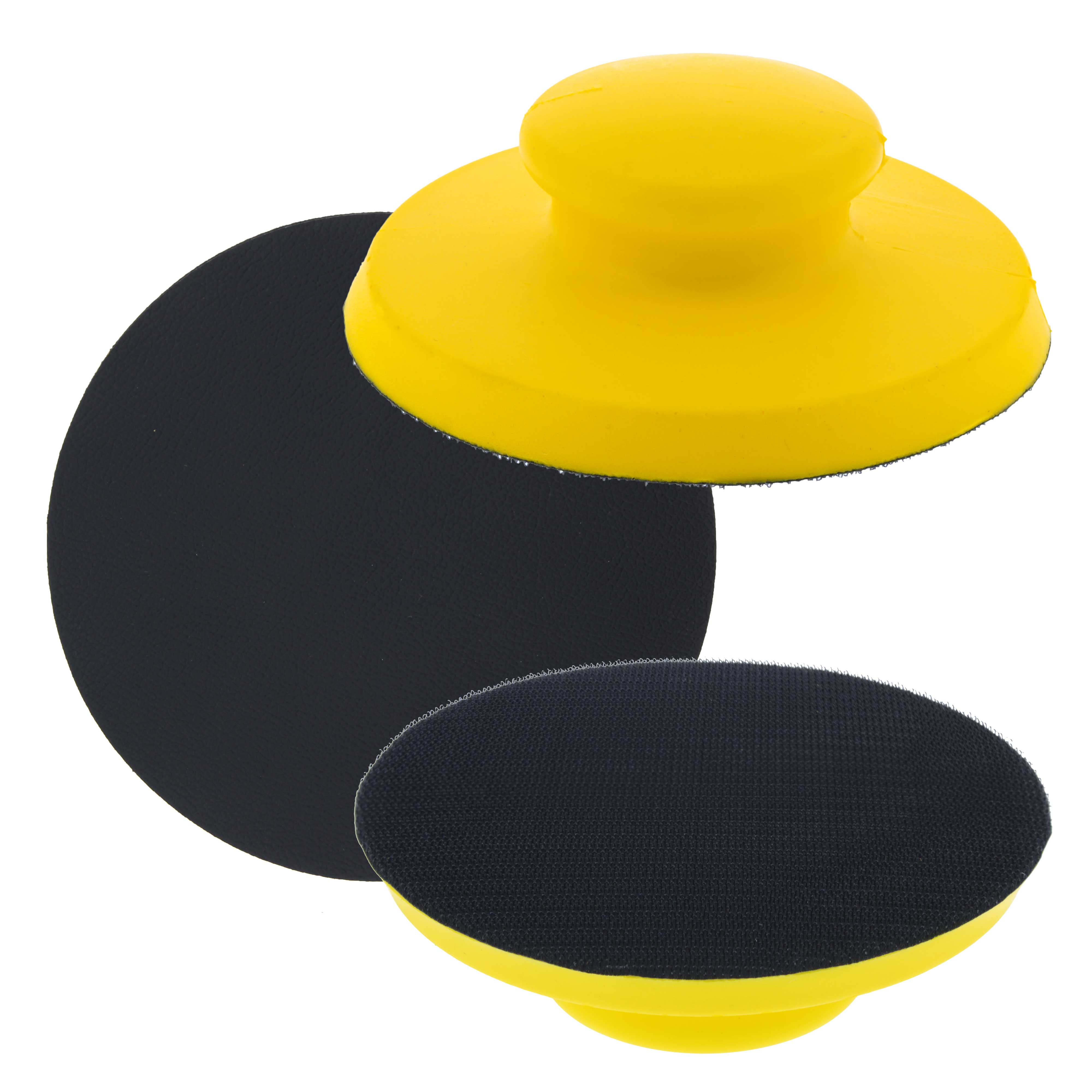 Dura-Gold Pro Series 6" Round-Shaped Hand Sanding Block Pad for Hook ...