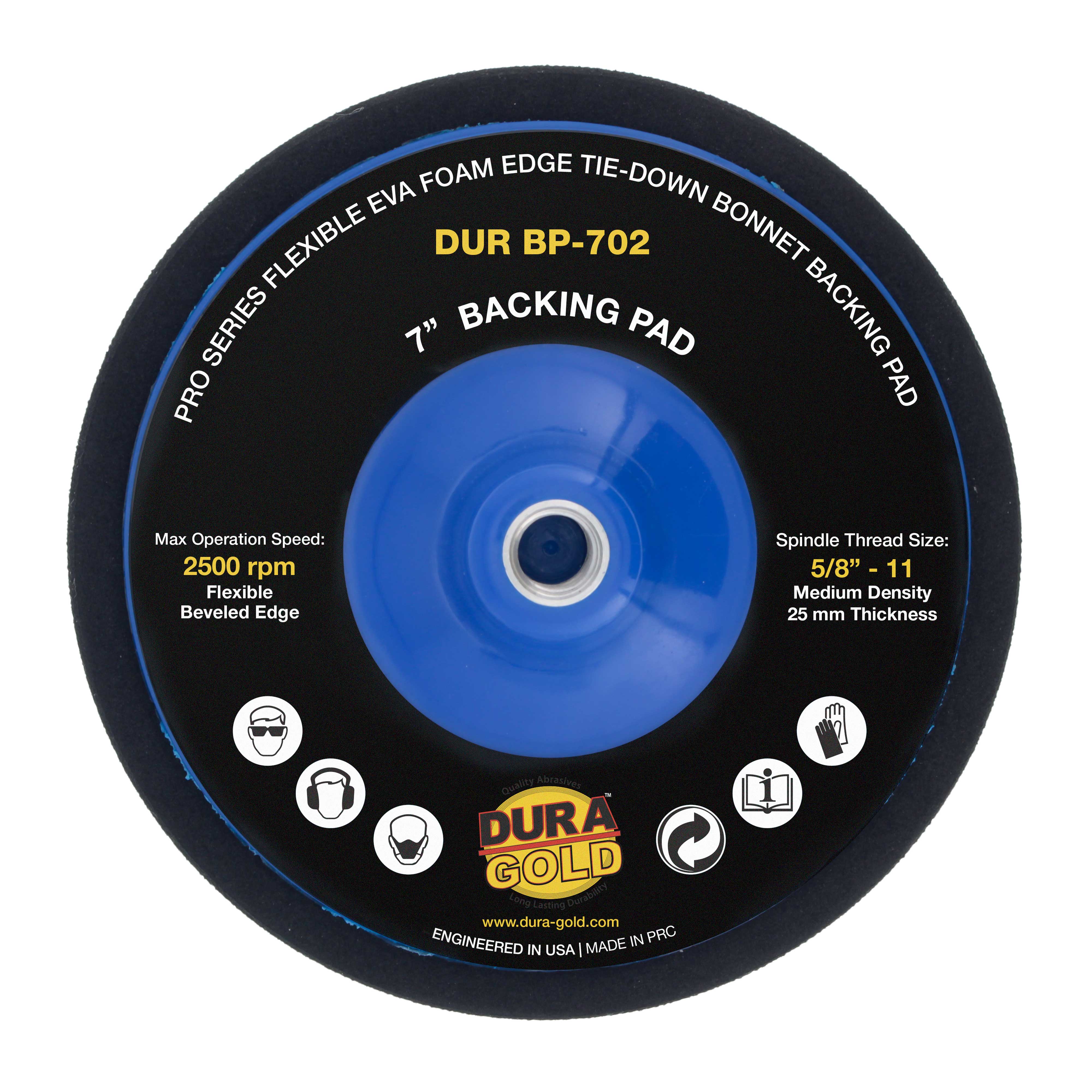 Dura-Gold Pro Series 7" Flexible Edge EVA Foam Edge Polishing Buffing ...