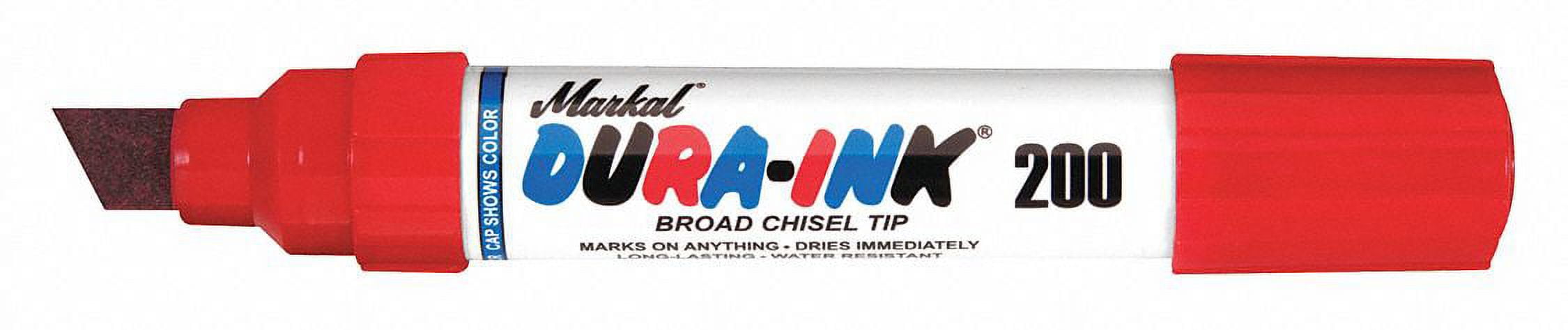 Dura-Ink DURA INK 200 MARKER BROAD CHISEL TIP RED 96916 - Walmart.com