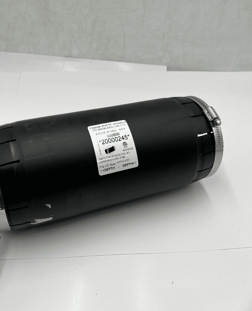 Dura-Line Shur-Lock II HDPE & PVC Conduit Coupler 4" 20000245 No ID ...