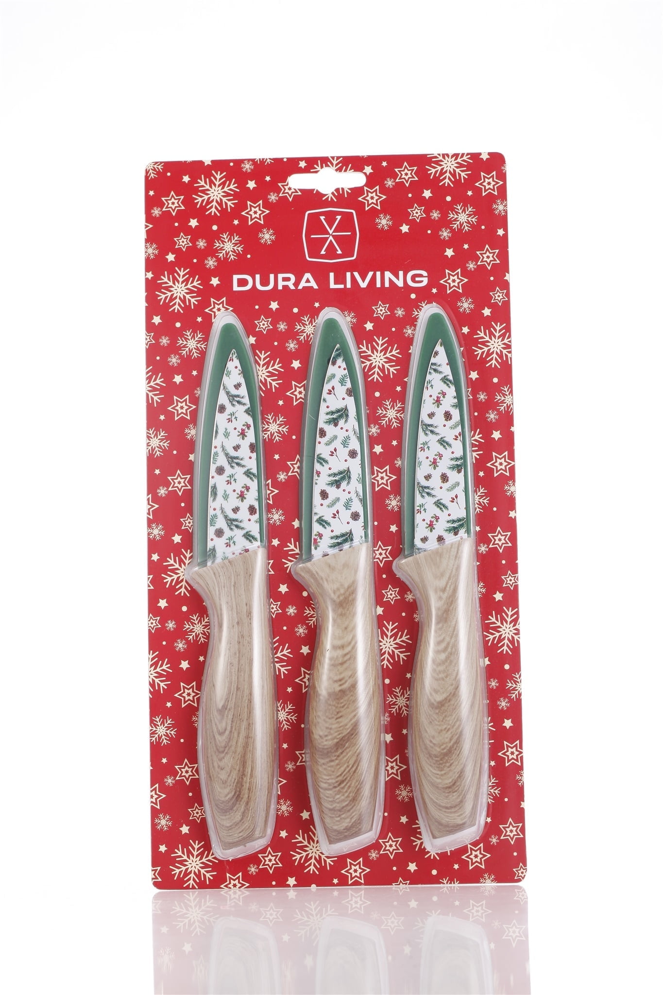 Dura Living 3-Piece Paring Knife Set, 3.5" Stainless Steel Blades with ...