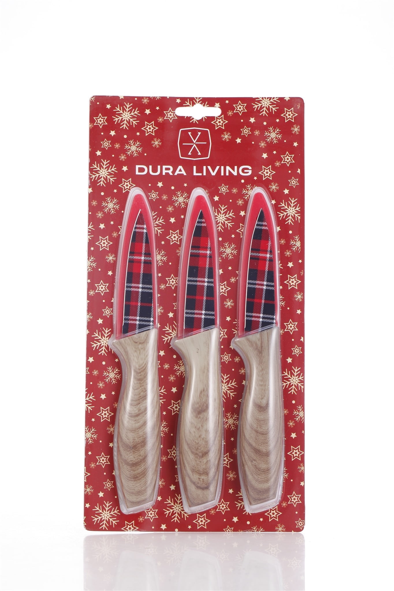 Dura Living 3-Piece Paring Knife Set, 3.5" Stainless Steel Blades with ...