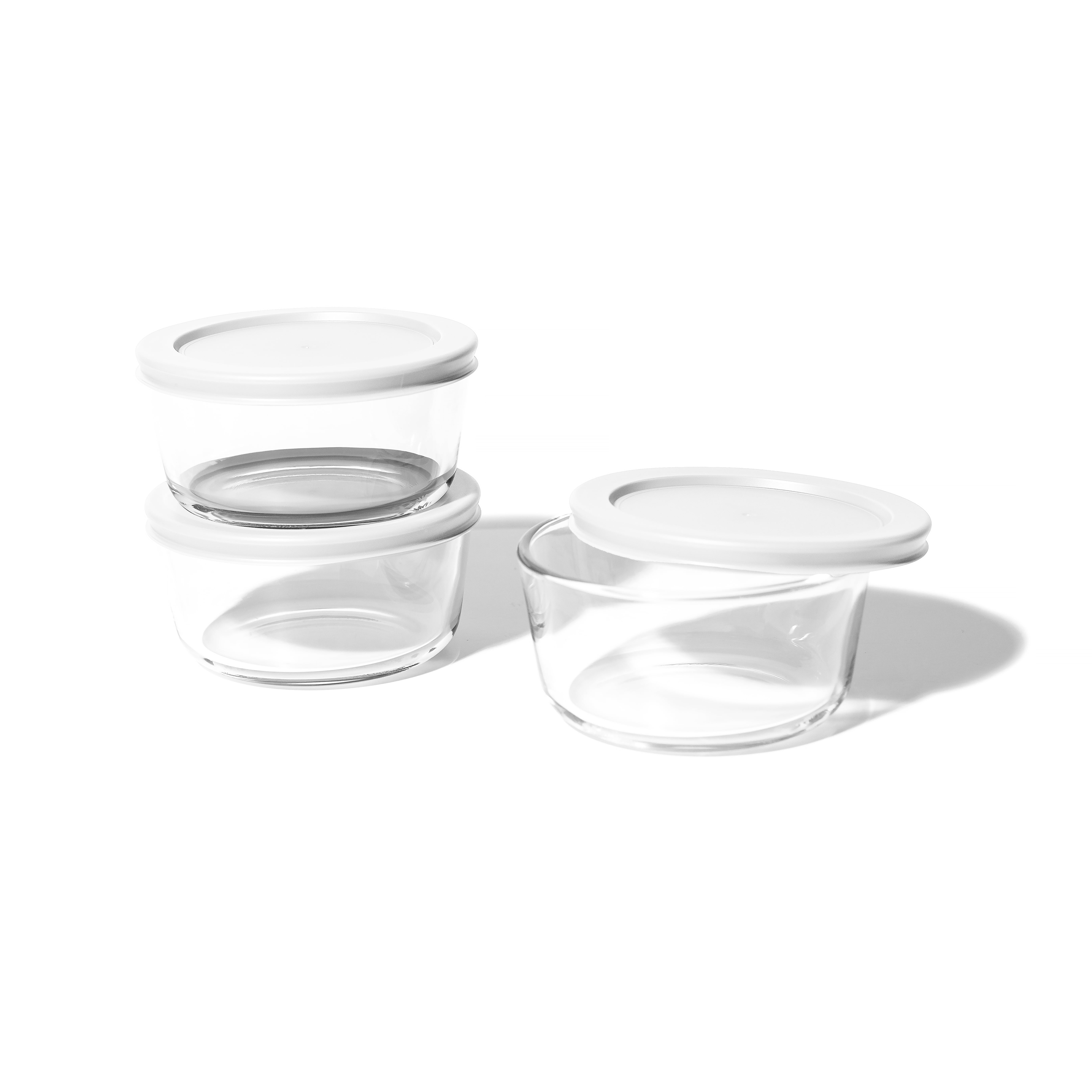 Dura Living Glass Kitchen Storage Food Containers - 6 Piece Set (2 cup ...
