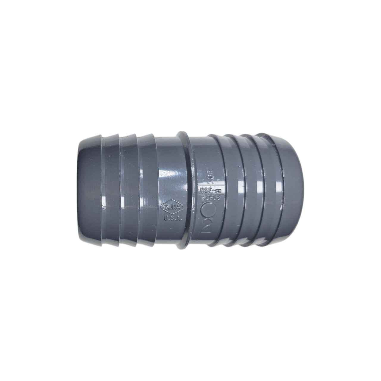 Dura Plastics Barbed Coupler – Schedule 40 PVC Hose Connector ...