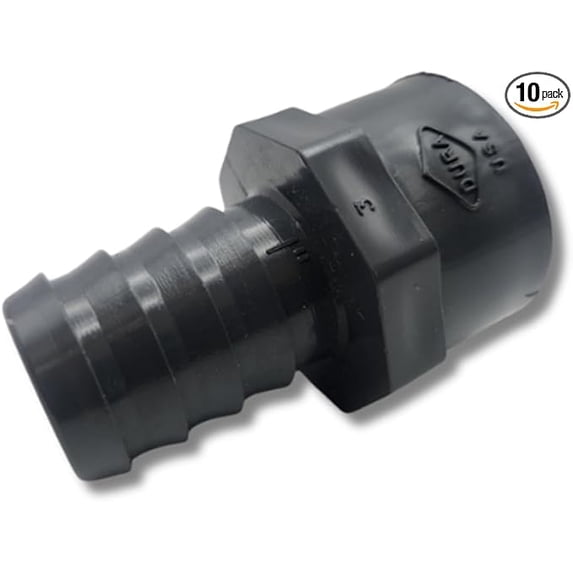 Dura Plastics Lasco Barbed Female Pipe End – Schedule 40 PVC Hose ...