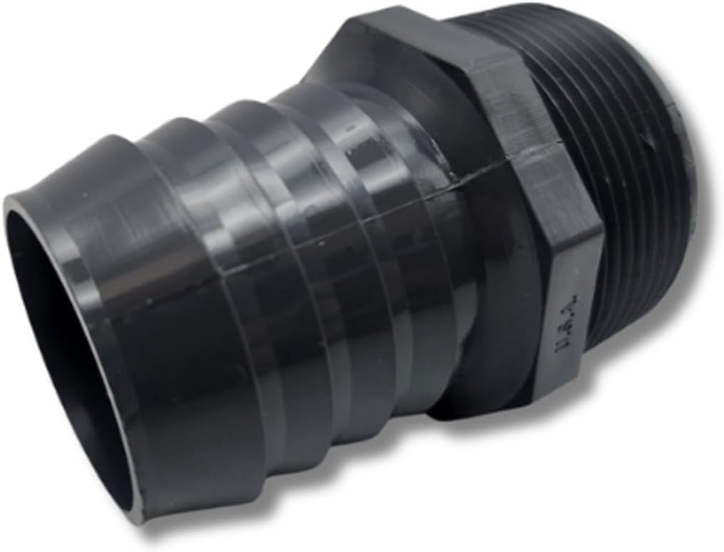 Dura Plastics Lasco Barbed Male Pipe End – Schedule 40 PVC Hose ...